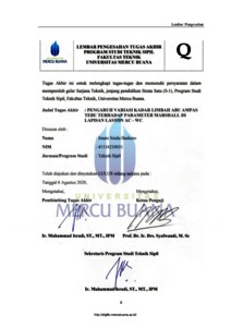 PENGARUH VARIASI KADAR LIMBAH ABU AMPAS TEBU TERHADAP PARAMETER MARSHALL DI LAPISAN LASTON AC-WC ...